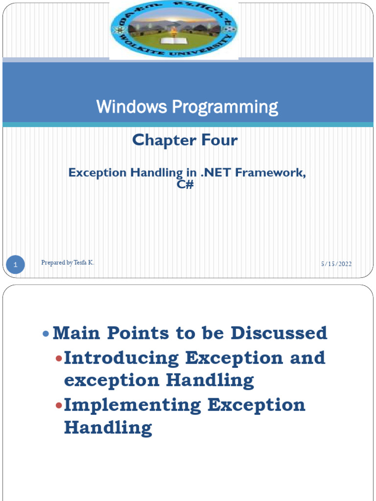 Chapter Four Slide C Std Pdf C Sharp Programming Language Computing
