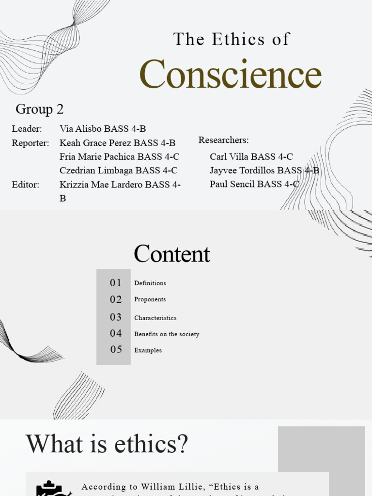 Group 2 Ethics of Conscience | Download Free PDF | Conscience