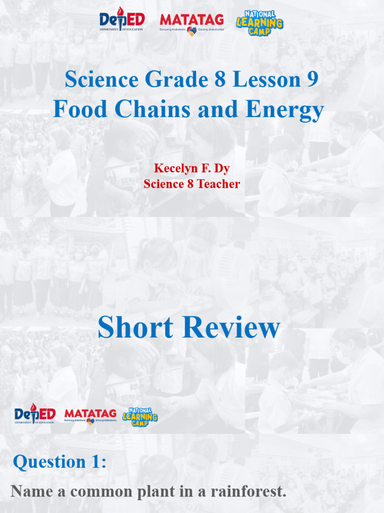 NLC Science 8 Lesson 9 | PDF | Herbivore | Plants