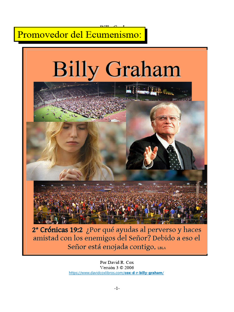 Biografía y Crítica de Billy Graham | PDF | Salvación | Jesús