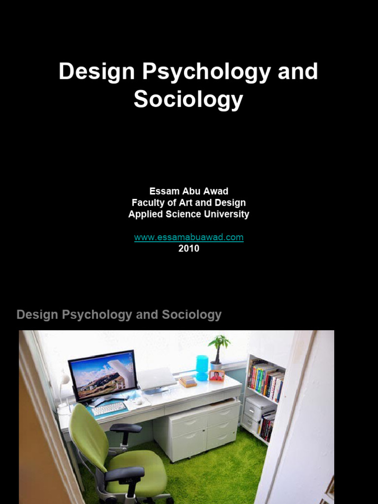 Design Psychology and Sociology | PDF
