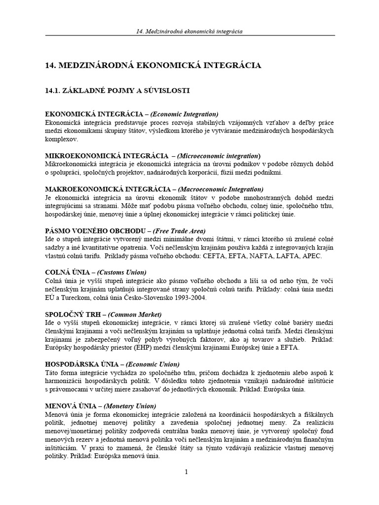 Medzinárodná Eko Integrácia | PDF