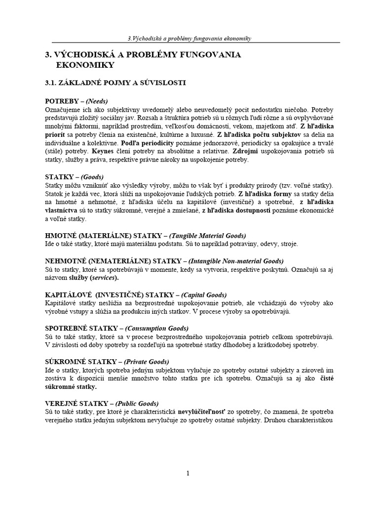 Fungovanie Ekonomiky | PDF