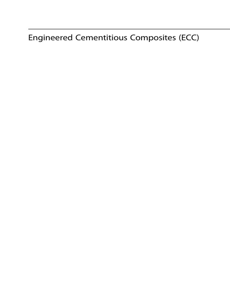 Bookmatter EngineeredCementitiousComposit | PDF | Fracture | Concrete