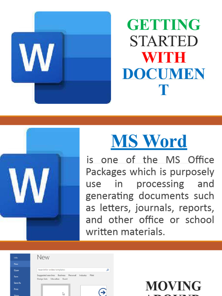 1. Quarter 1 Getting Started With Document | PDF | Page Layout | Software