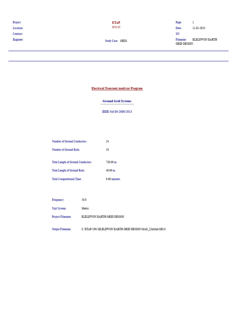 Elelewon Earth Grid Design | PDF | Electrical Resistivity And ...