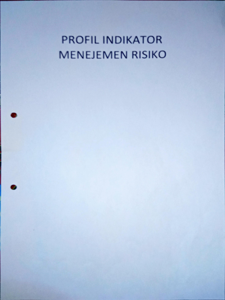 Profil Resiko | PDF