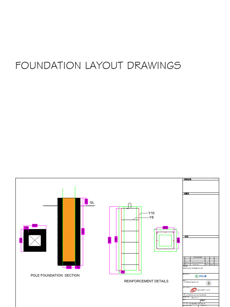 Foundation Drawings | PDF | Electric Power