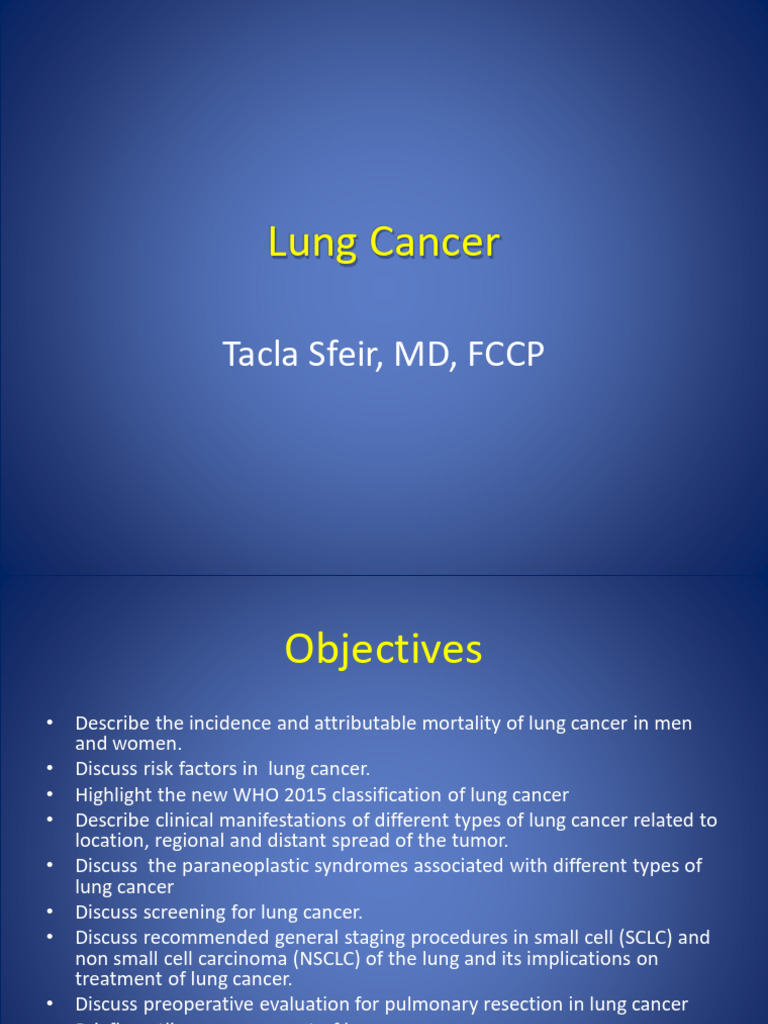 Lung Cancer 2020 | PDF | Lung Cancer | Cancer
