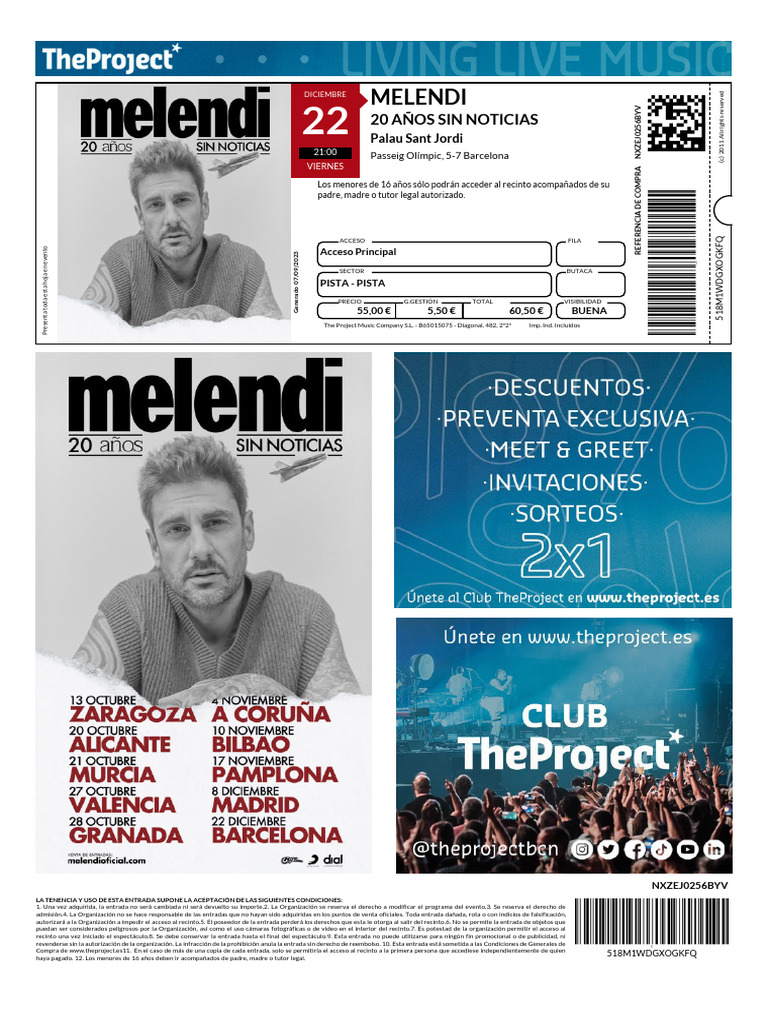Entradas Melendi | PDF