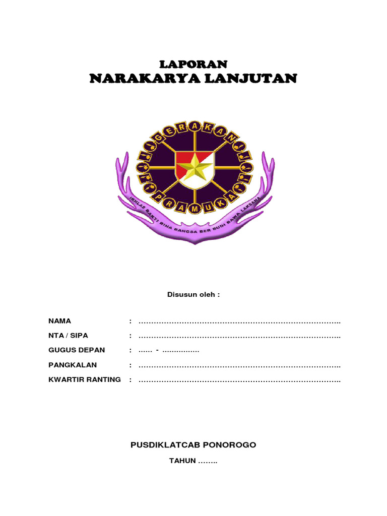 FORM LAPORAN NARAKARAYA LANJUTAN 2023 Master Revisi | PDF