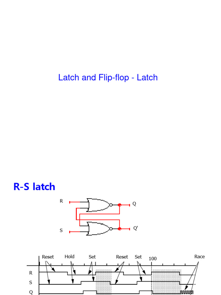 Latch and Flip-flop Overview Guide | PDF | Digital Technology ...