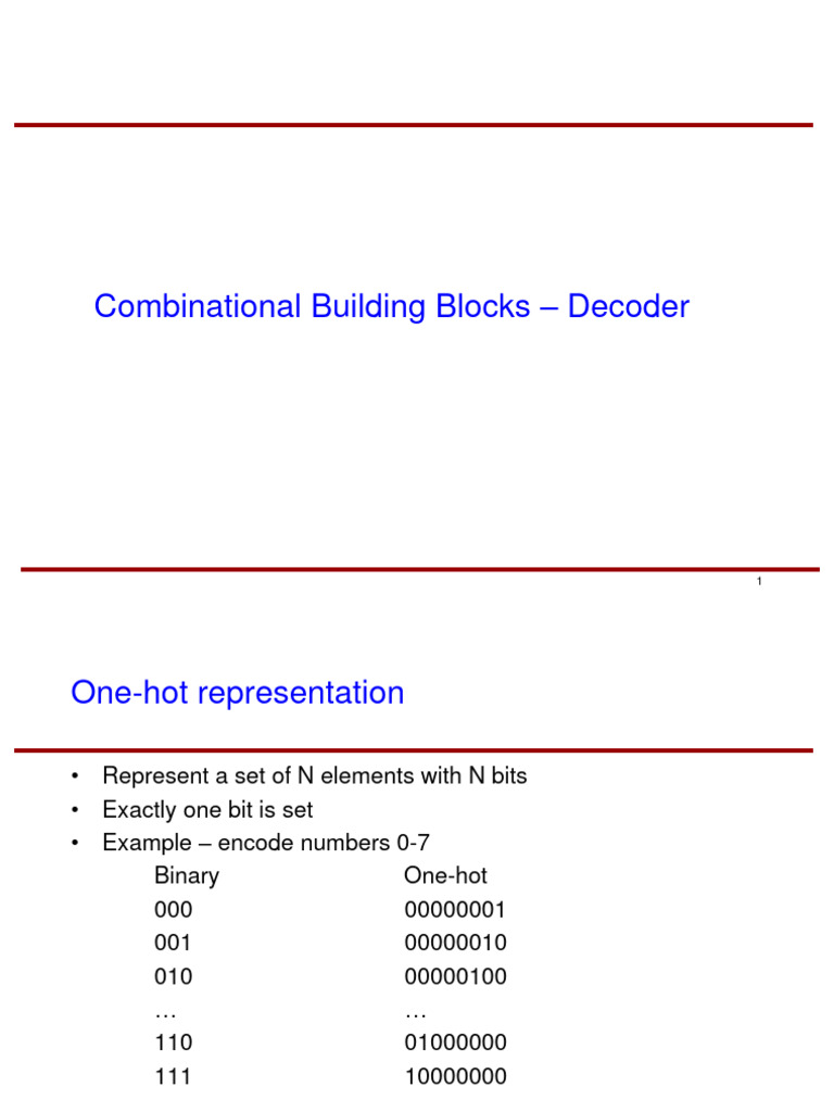 Week 6 Combinational Building Blocks Pdf Computer Engineering Information And
