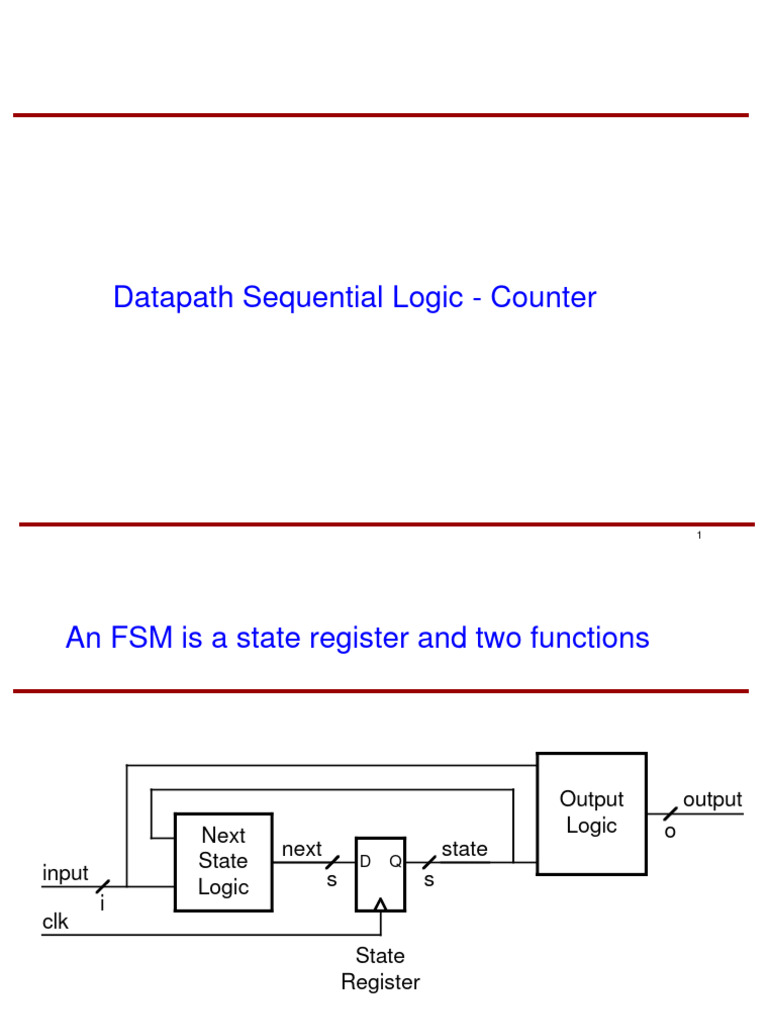 Week 10 Datapath Sequential Logic Pdf Digital Electronics Electrical Engineering