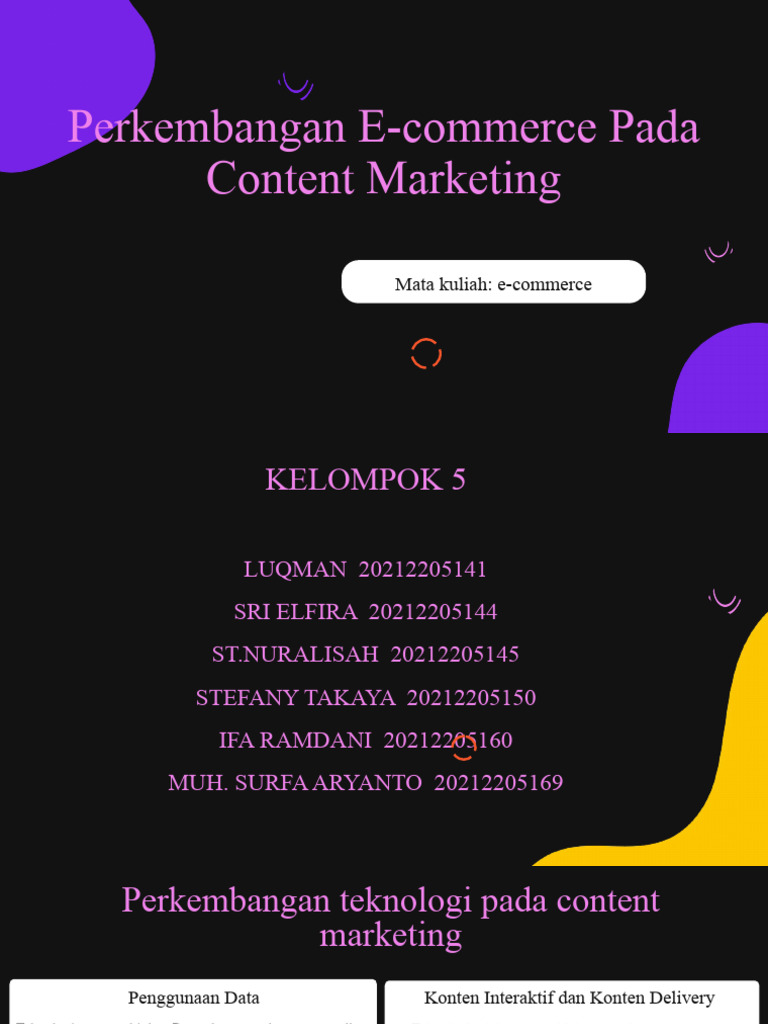 E-Commerce Kelompok 5 | PDF | Bisnis