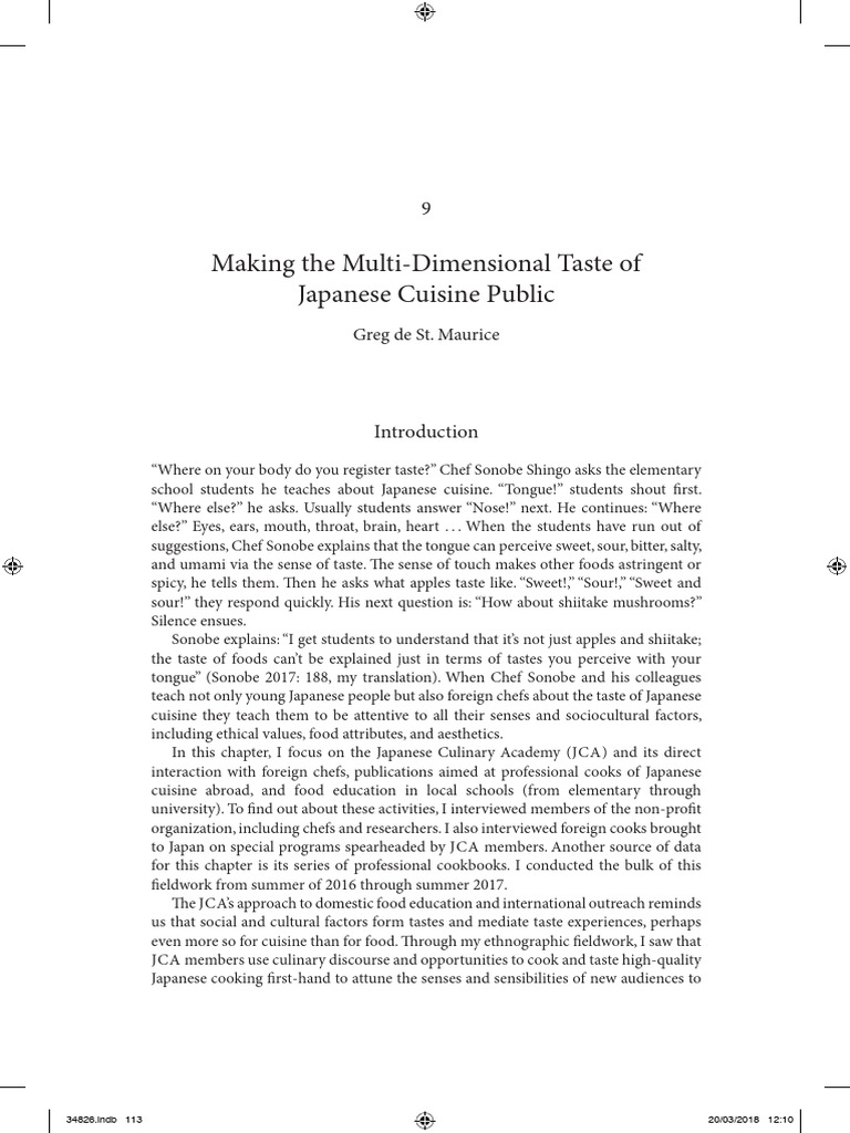 Making The Multi Dimensional Taste of Japan | PDF | Umami | Japanese ...