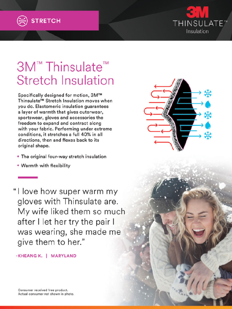 3m Thinsulate Stretch Insulation Sell Sheet | PDF