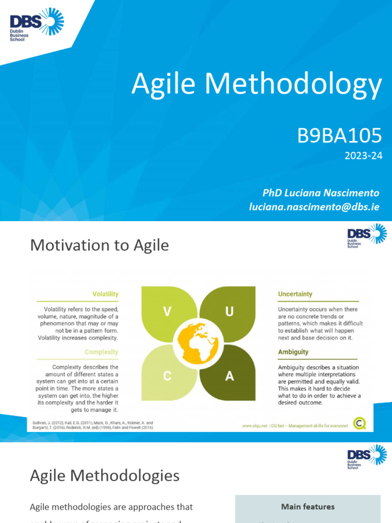 1 - Intro To Agile | PDF | Scrum (Software Development) | Agile Software Development