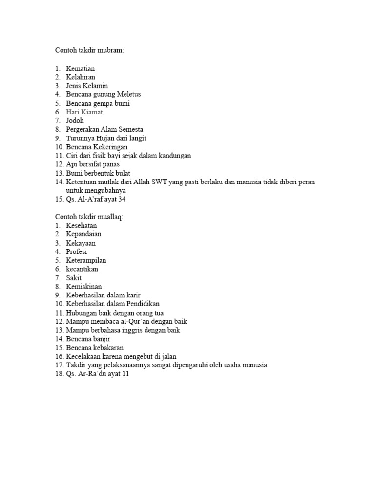 Contoh Takdir | PDF | Sains & Matematika