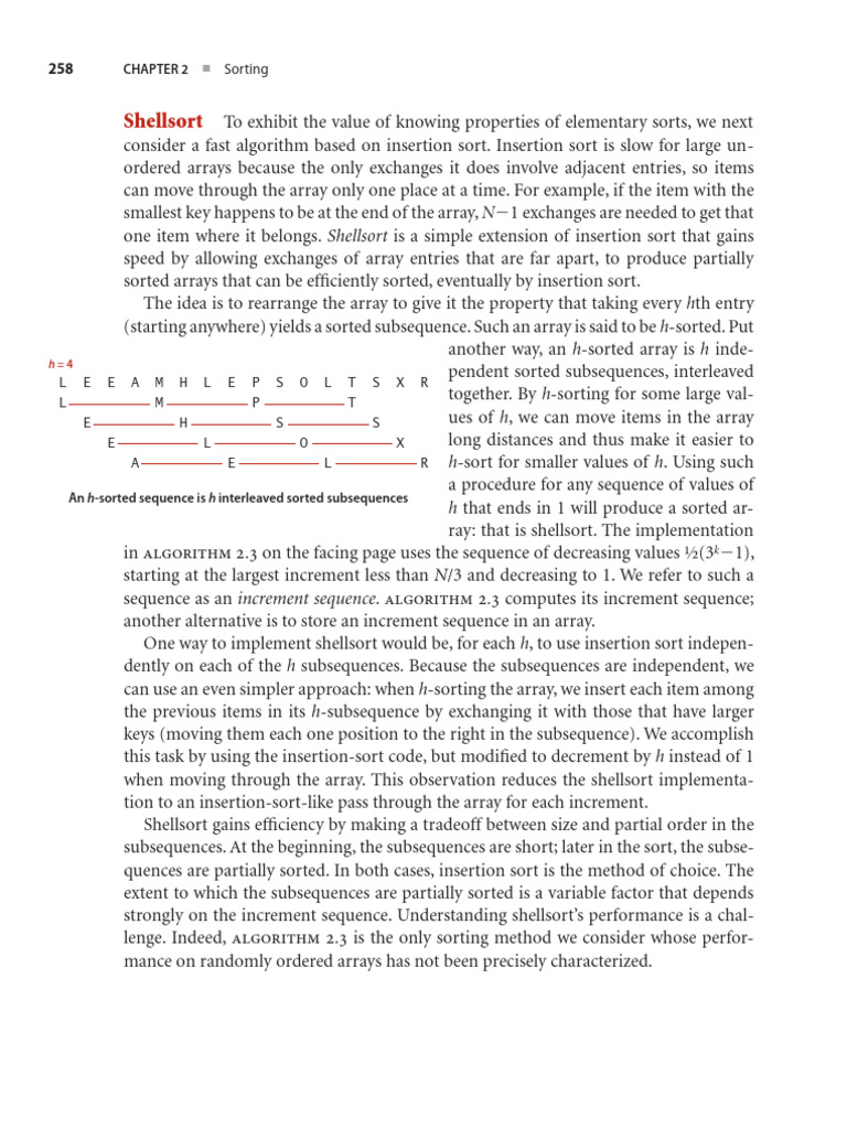 Shellsort Pdf Algorithms Computing
