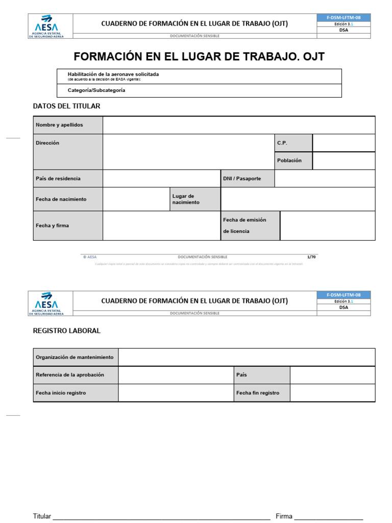 Logbook Ojt | Descargar gratis PDF | Aeronáutica | Agencias gubernamentales