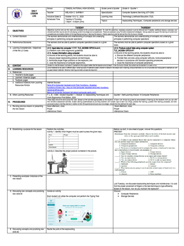 CSS 9 - Qrtr1 WEEK 7 | PDF | Learning | Input/Output