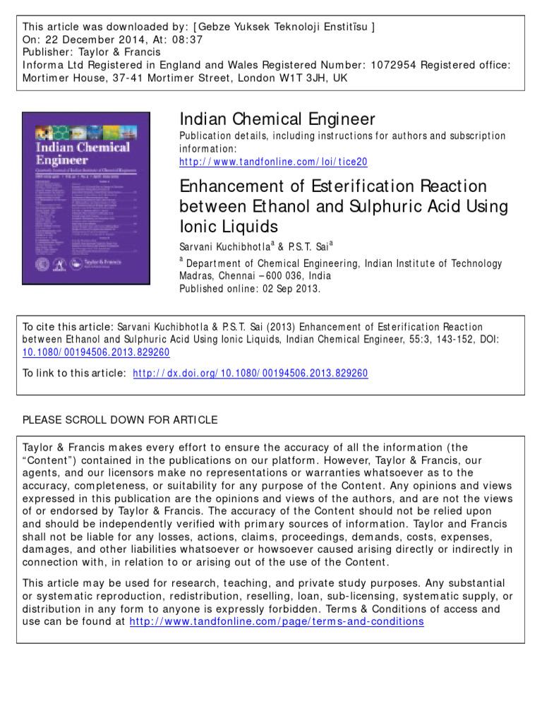 Diethyl Sulfate 2 | PDF | Reaction Rate | Chemical Kinetics