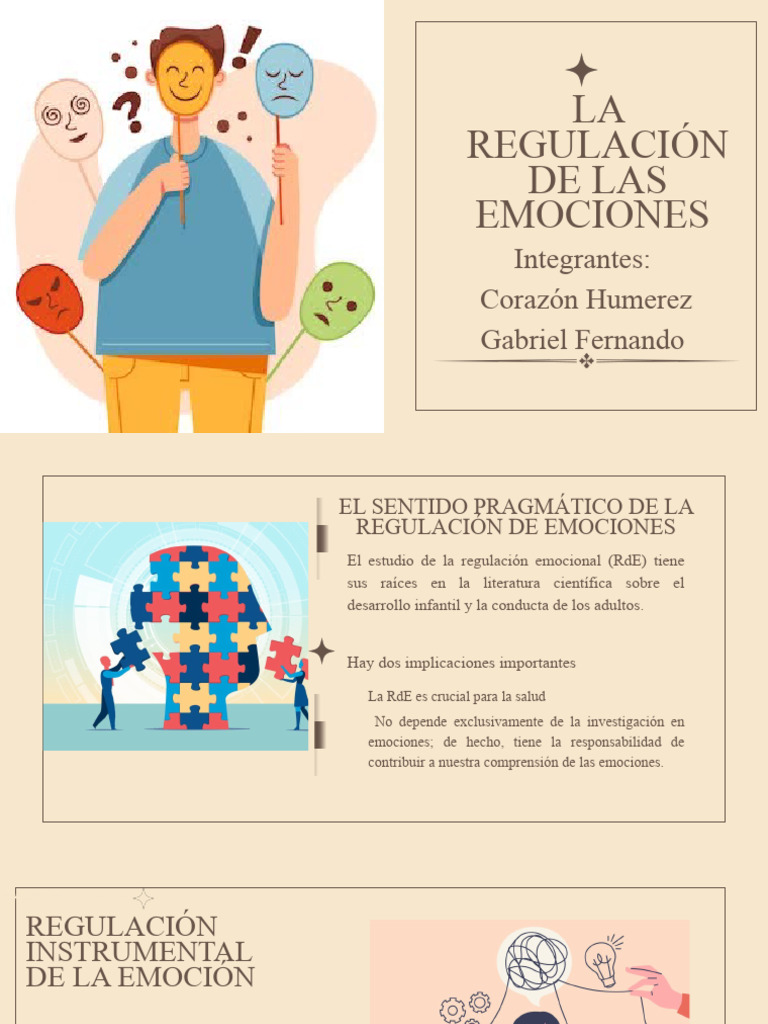 Regulación de Emociones | PDF | Las emociones | Autorregulación emocional