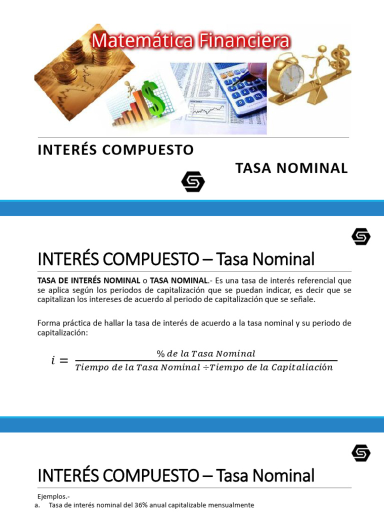 3 Matematica Financiera Tasa Nominal | PDF | Servicios financieros ...