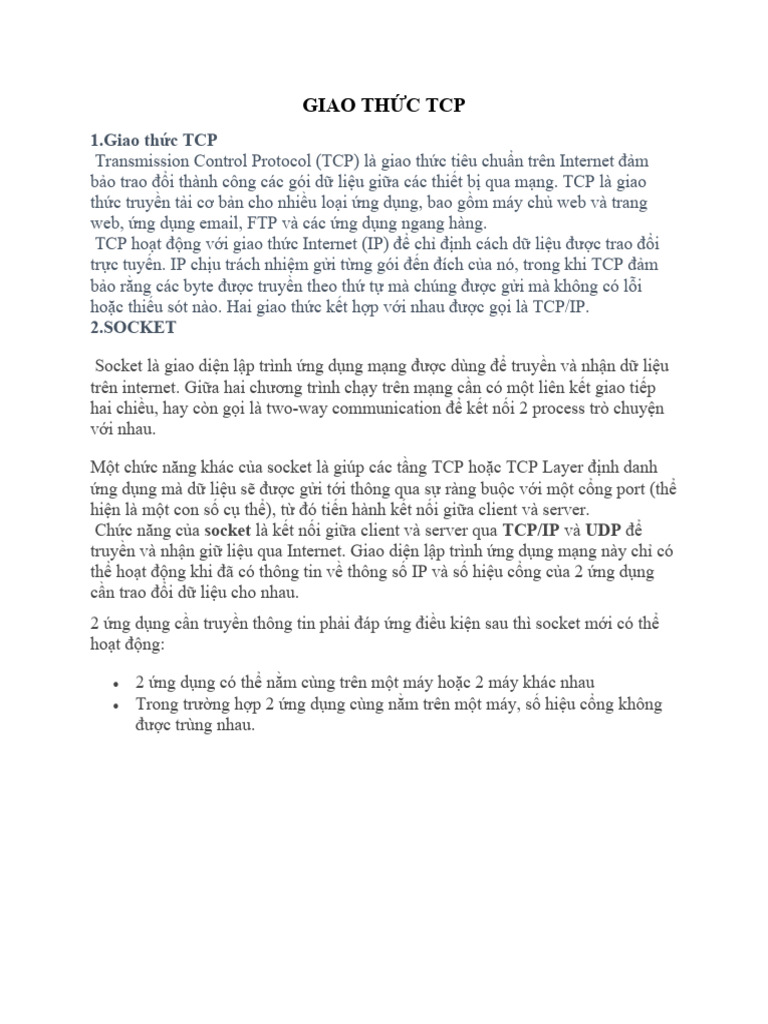 Giao TH C TCP | PDF