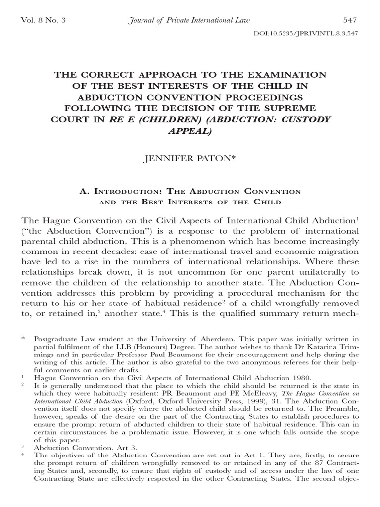 The Correct Approach To The Examination | PDF | European Convention On ...