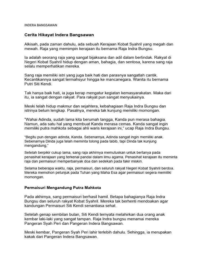 Indra Bangsawan Indo Pdf
