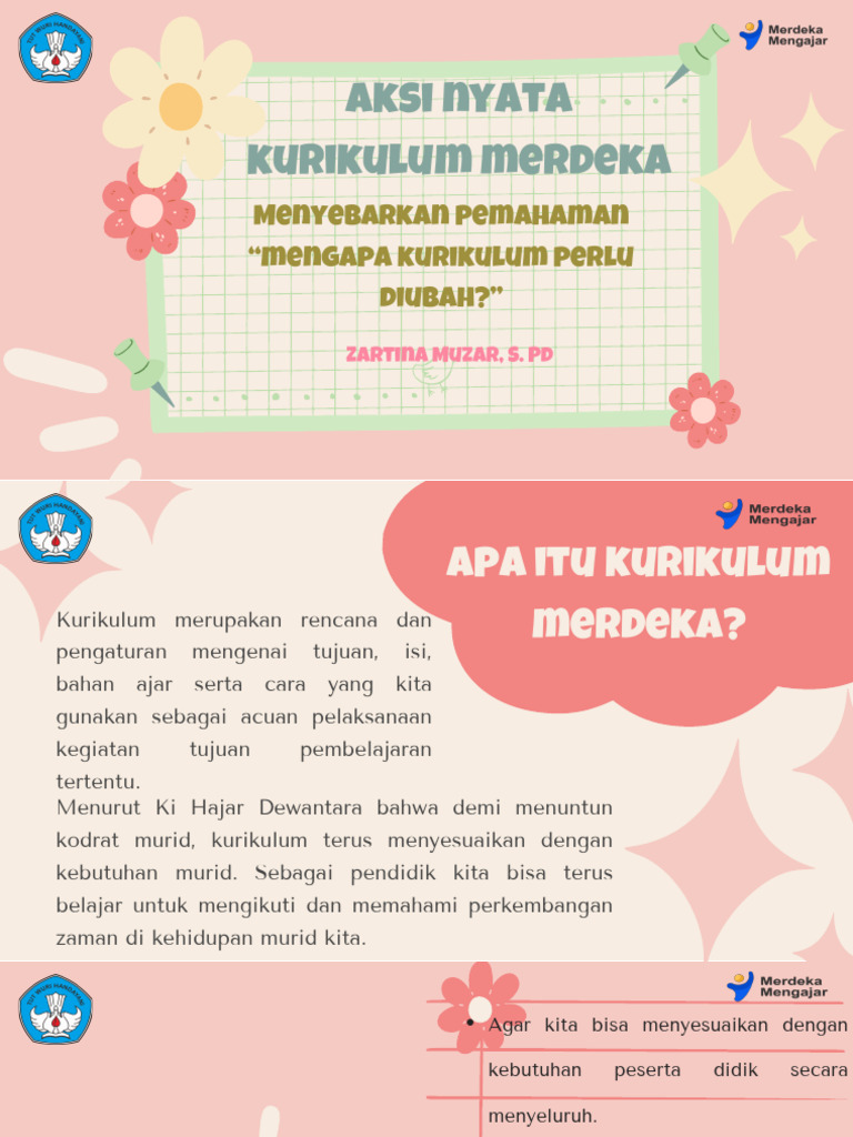 Acuan Kurikulum Merdeka untuk Pendidik | PDF