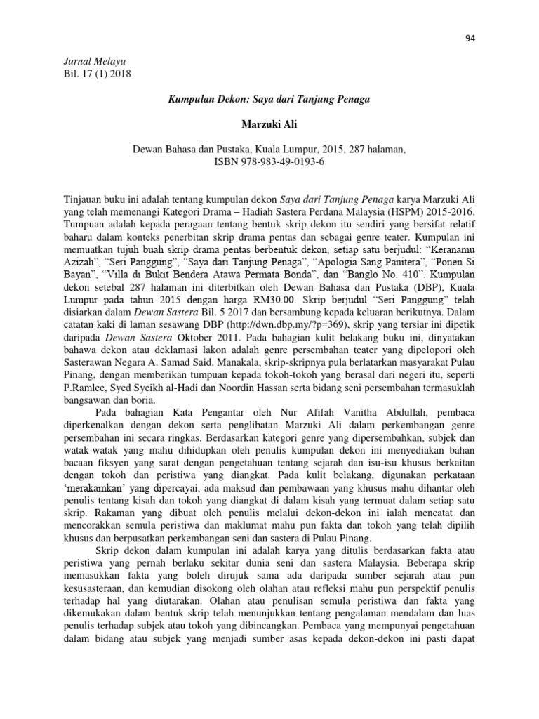 Contoh Ulasan Artikel | PDF