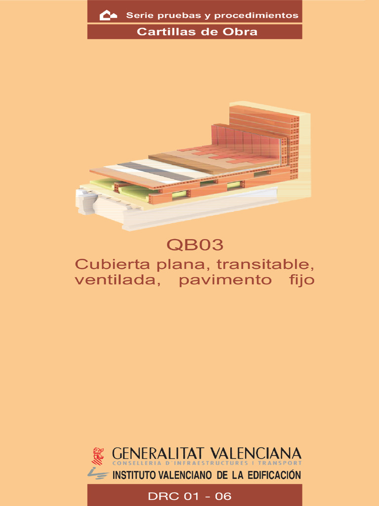 COC_QB03 Cubierta Plana, Transitable, Ventilada, Pavimento Fijo | PDF ...