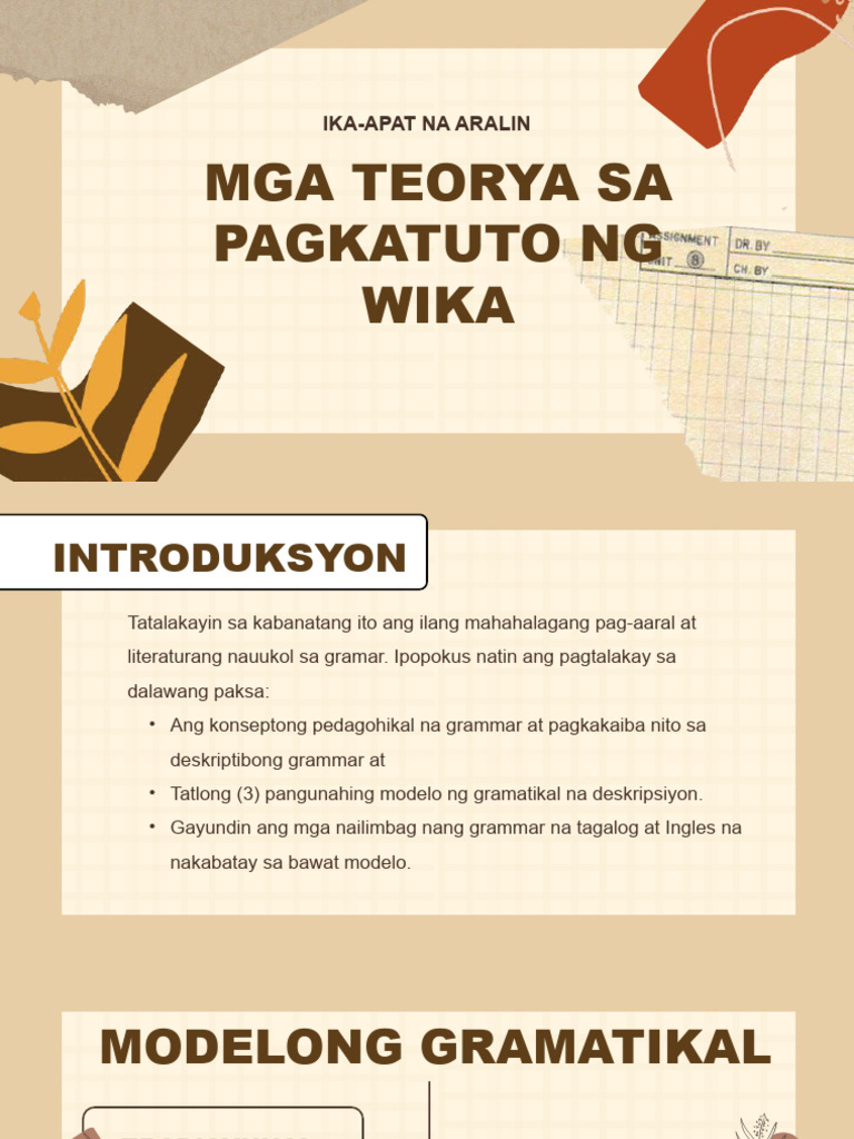 Introduksyon Ng Pag Aaral Sa Wika | PDF