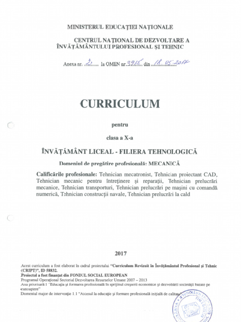 CRR - CL X - Liceu - Mecanica | PDF