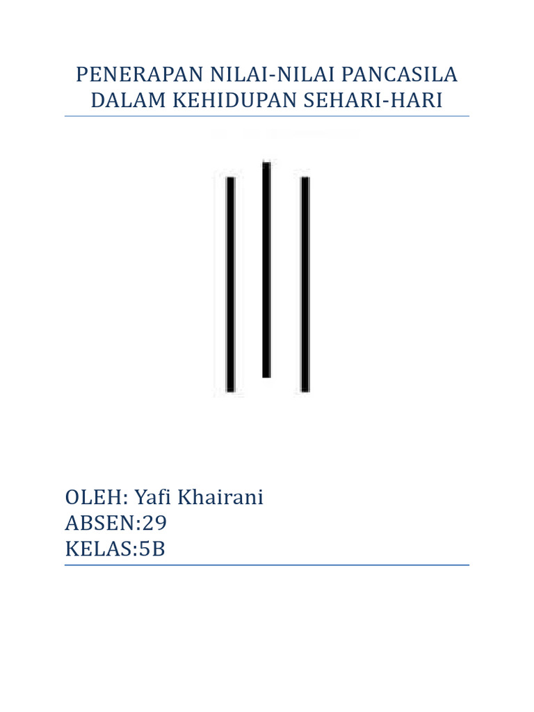 Keliping Penerapan Nilai | PDF