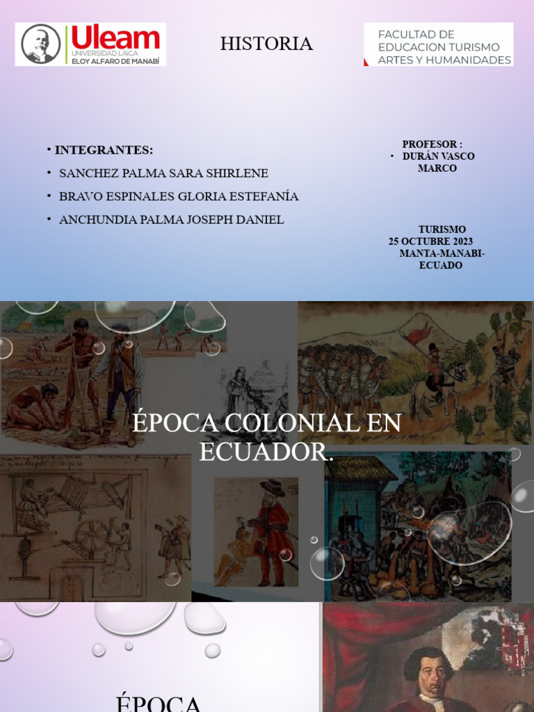 Época Colonial en Ecuador: Historia y Cultura | PDF | Ecuador | Imperio ...