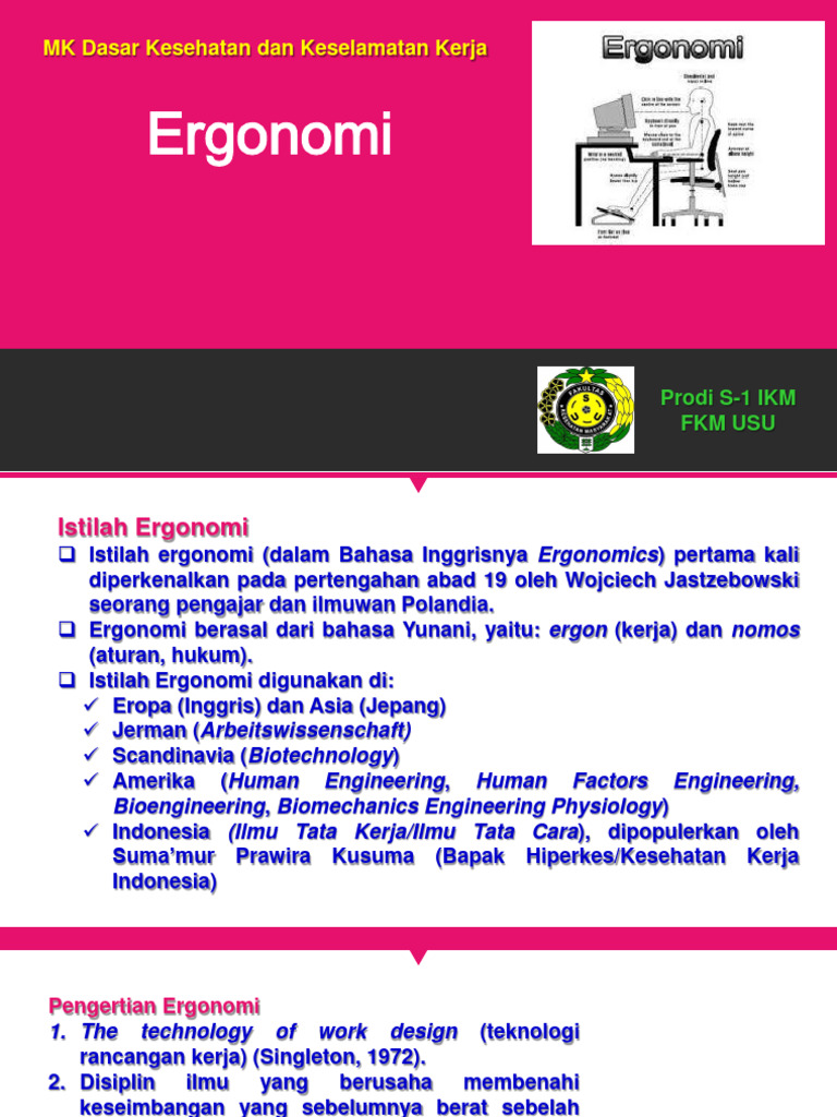 Ergonomi | PDF | Komputer | Teknologi & Rekayasa