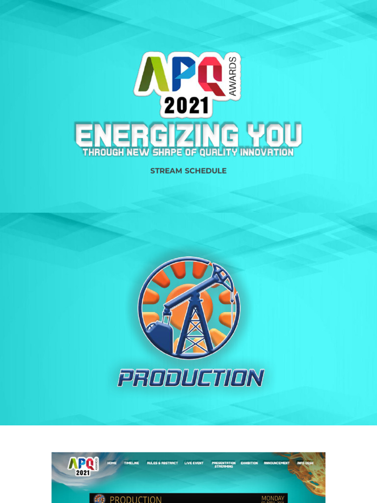 APQ 2021 Streaming Schedule | PDF