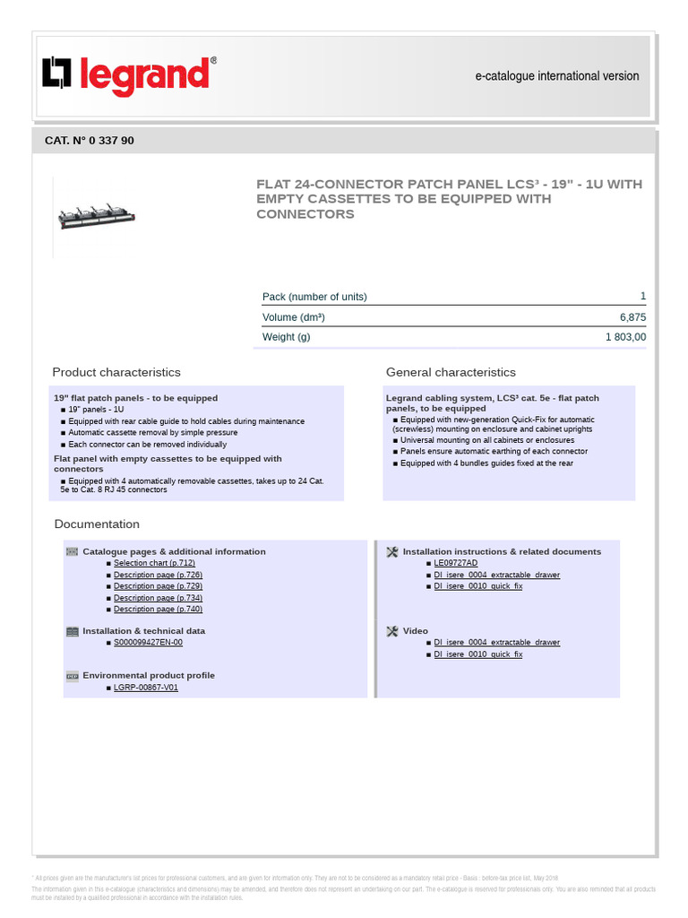 Exp LG 033790 - 0 | PDF | Equipment | Electrical Engineering