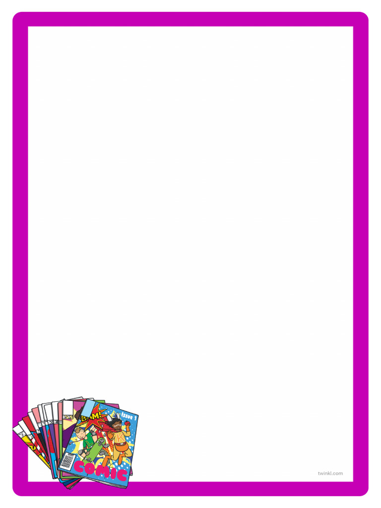 T Ad 1214 Comic Book Page Border Ver 1 | PDF