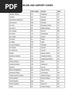 Airline Codes & Hubs | PDF | Aviation | Airlines