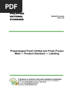 Philippine Fresh Milk Standards | PDF | Milk | Food Safety