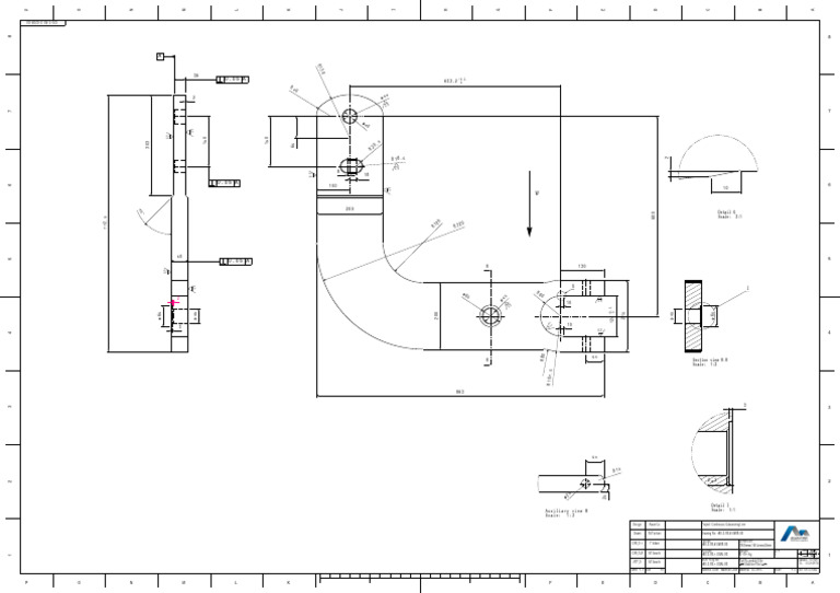 Standards: ISO 128 TOL: ISO 2768-mk Not For Scaling | PDF