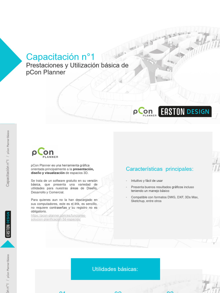 Capacitación Básica PCon Planner | PDF | Cad automático | Ingeniería de software