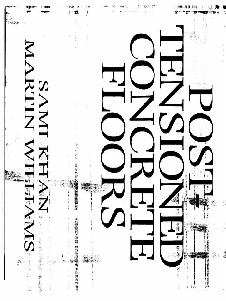 Post Tensioned Concrete Floors Book | PDF | Prestressed Concrete | Concrete