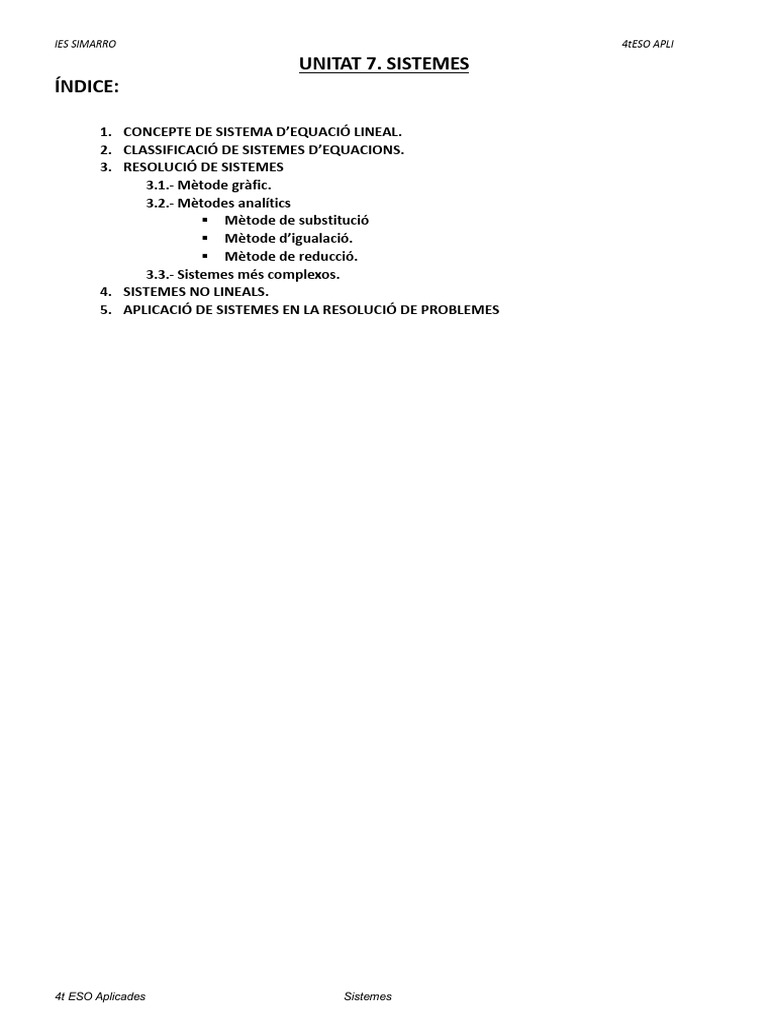 Tema 7 Sistemes Apunts | PDF