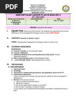 Detailed Lesson Plan in Cohesive Devices | PDF | Learning | Persuasion